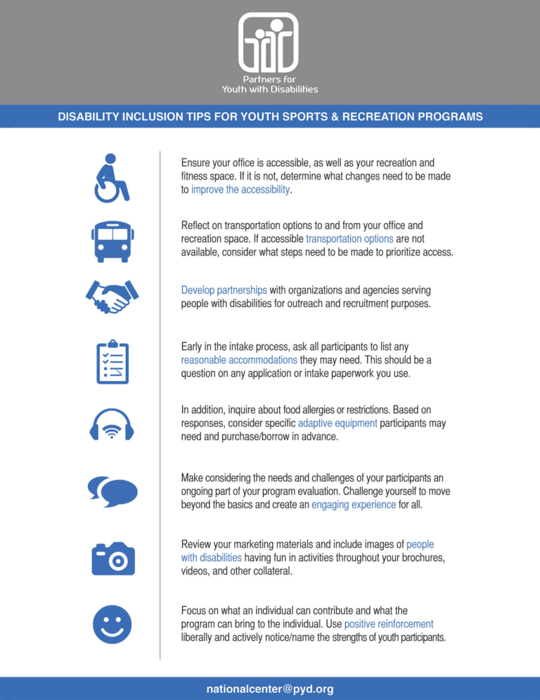 Guidebooks - Partners for Youth with Disabilities